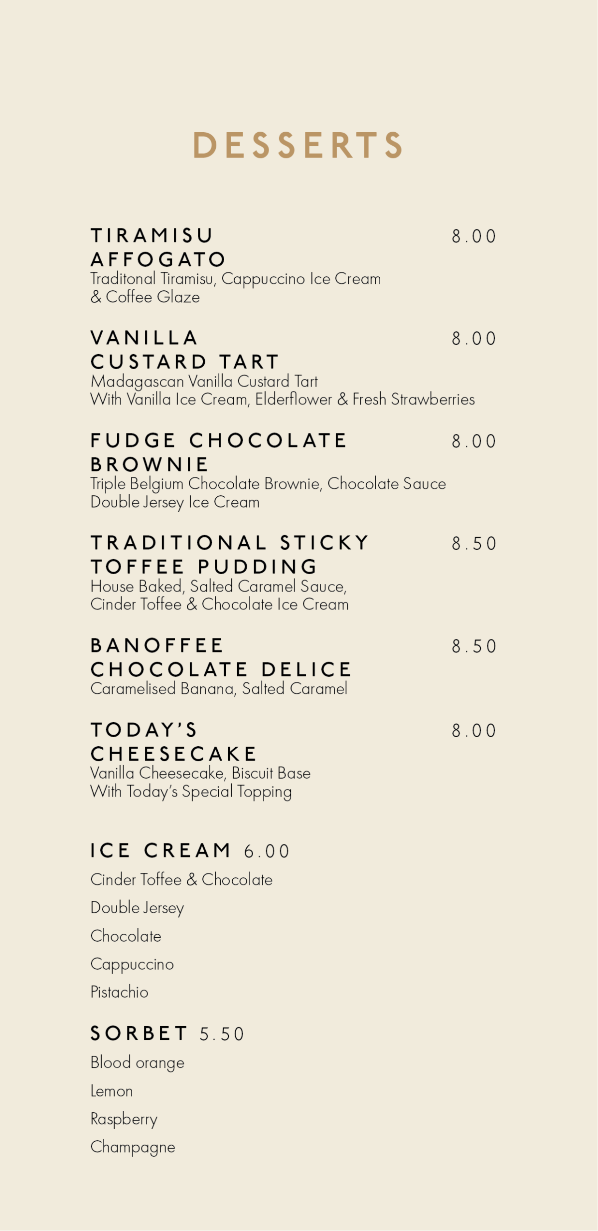 Virtual Menu | Coco mill