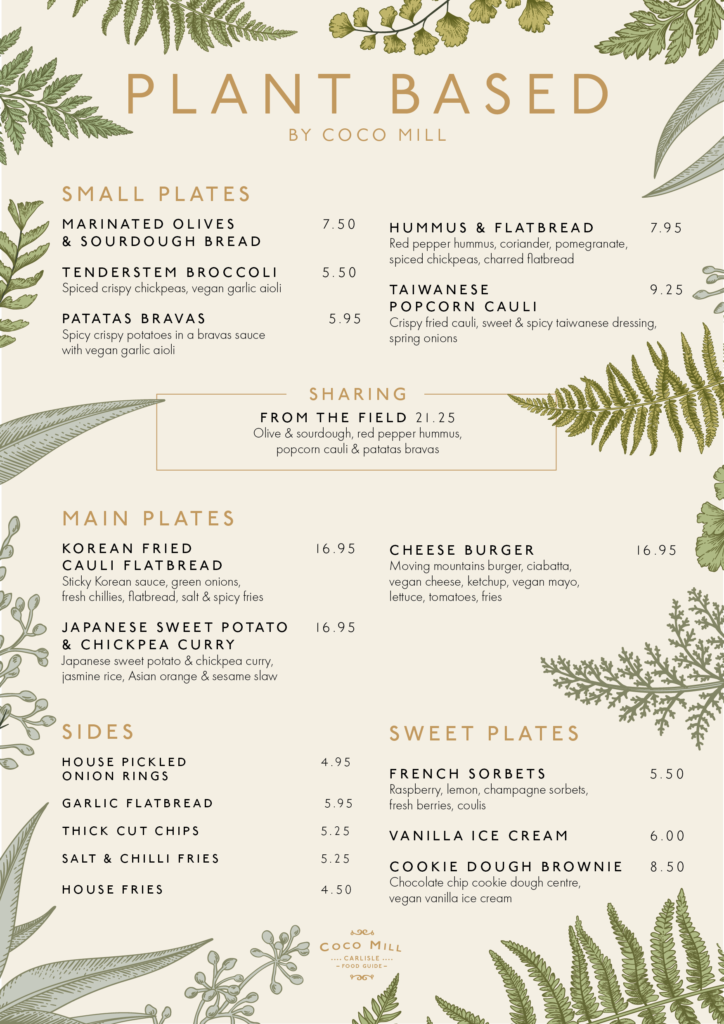 Virtual Menu | Coco mill